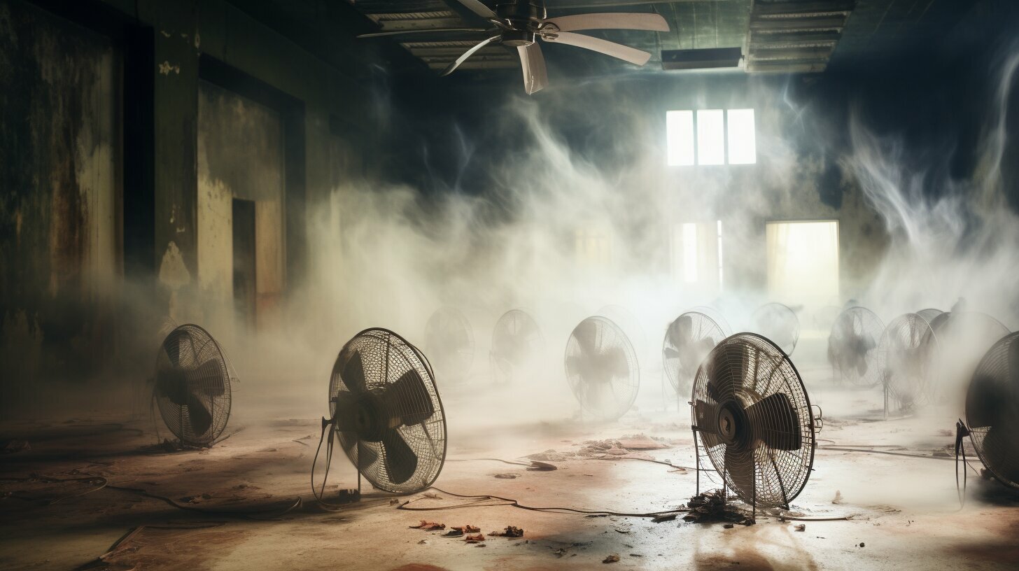 How long to run fans after water damage?